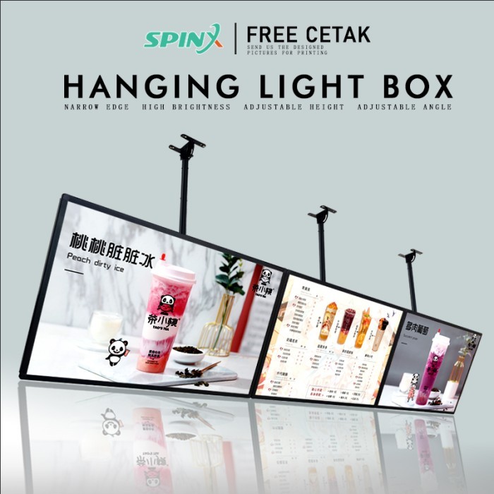Jual Led Cafe Menu Board Led Signboard Light Board Led Slim Light Box ...