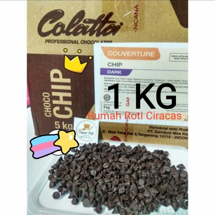 Jual CHOC CHIPS 1 KG COLATTA COUVERTURE 1KG REPACK CHOC CHIP COLATA ...