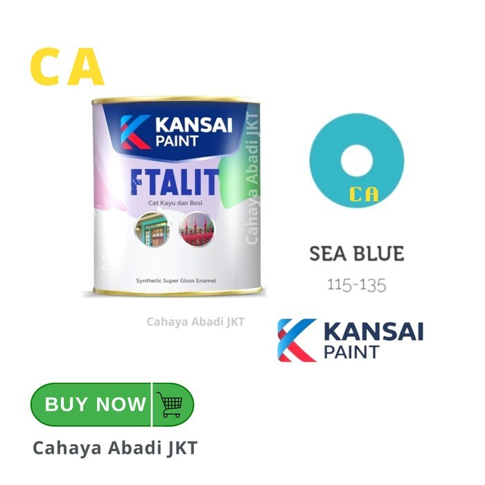 Jual CAT MINYAK FTALIT 135 SEA BLUE 1KG | Shopee Indonesia