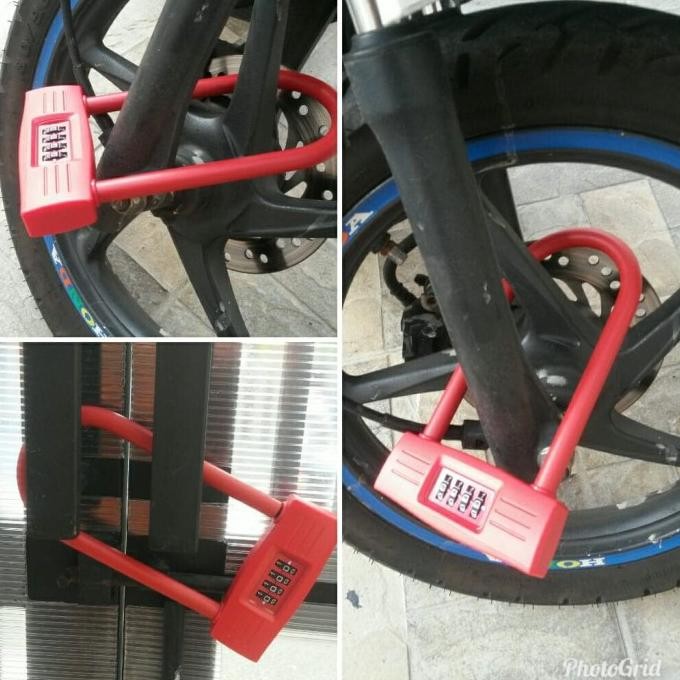 Jual KUNCI GEMBOK MOTOR ANTI MALING PAKAI PASWORD GEMBOK PAGAR PIN ...