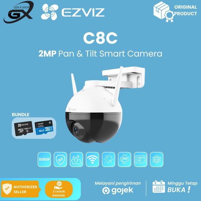 Jual Produk Baru!! Ezviz C8C 2MP 1080P Pro AI Pan/Tilt Outdoor Camera ...