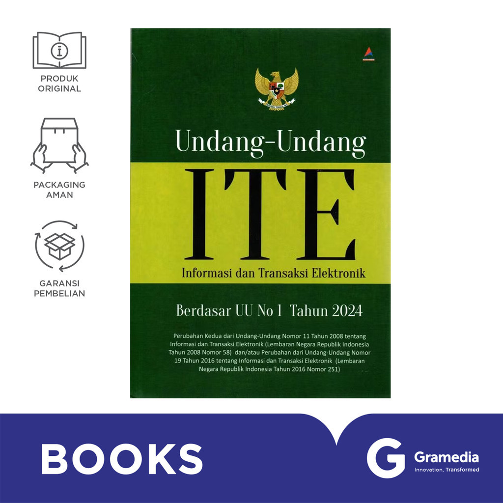 Jual Undang-Undang Ite Informasi Dan Transaksi Elektronik : Berda ...