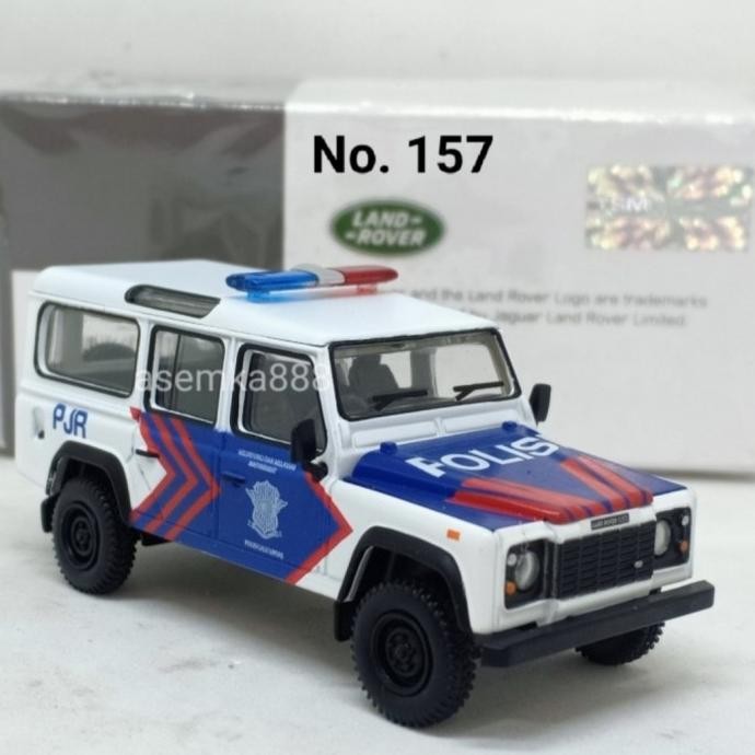 Jual Diecast mini gt 1/64 land rover defender polisi indonesia | Shopee ...