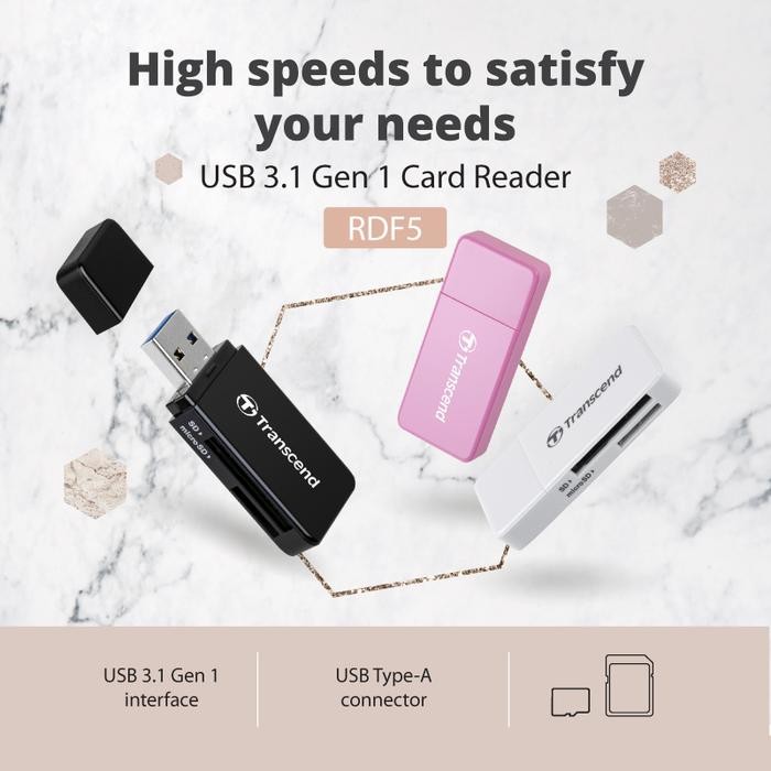 Jual Transcend Card Reader Usb 3.0 Rdf5 | Shopee Indonesia