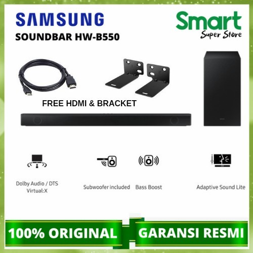 Jual Samsung Soundbar Hw-B550 Bluetooth Rms 410W Wireless Hdmi (2022) | Shopee Indonesia