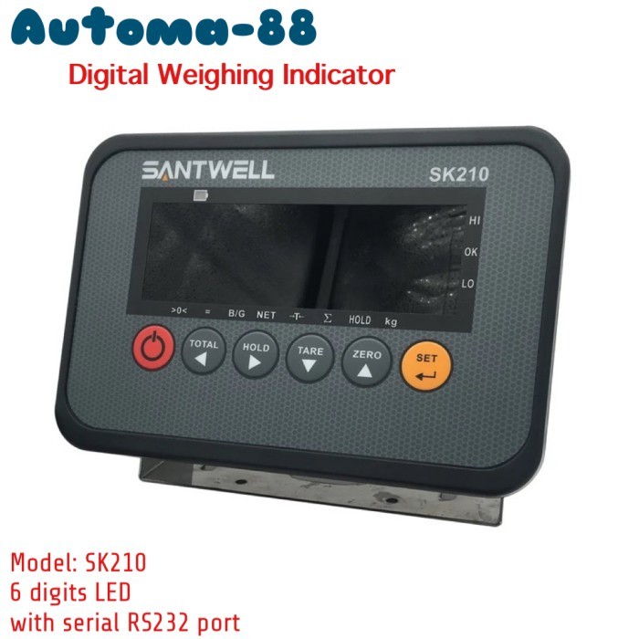 Jual Digital Weighing Controller Indicator 6 digits LCD with serial ...
