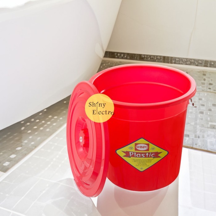 Jual Ember Tutup Kecil Sedang Besar Jumbo Plastik Kamar Mandi - Ukuran 30 Liter / 40 Ltr / 50 L ...