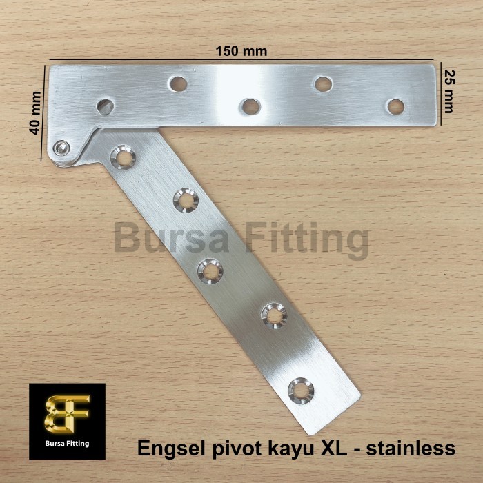 Jual Engsel pivot samping XL stainless / engsel putar pintu / knife ...