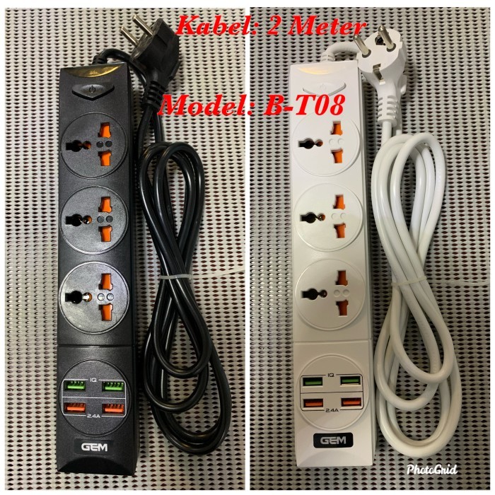Jual Stop Kontak Port Usb Charger Colokan Listrik Power Socket B-T08 | Shopee Indonesia