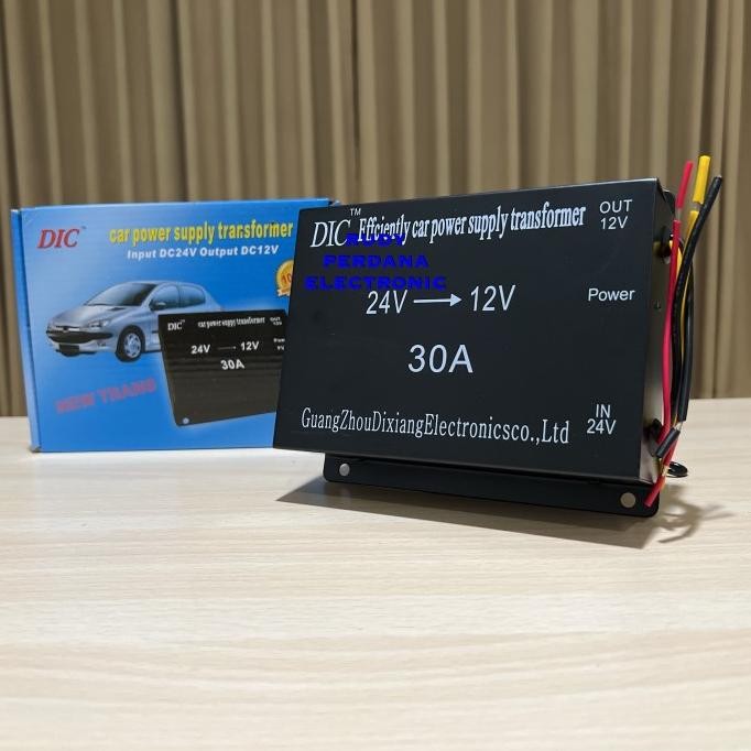 Jual converter step down dc 24v to 12v 24-12 volt 30a aki mobil truk bus asli | Shopee Indonesia