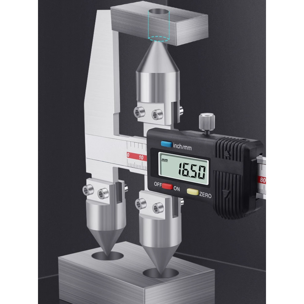 Jual BARU Edge-Center Distance, Digital Caliper, Cone Probe Hole ...