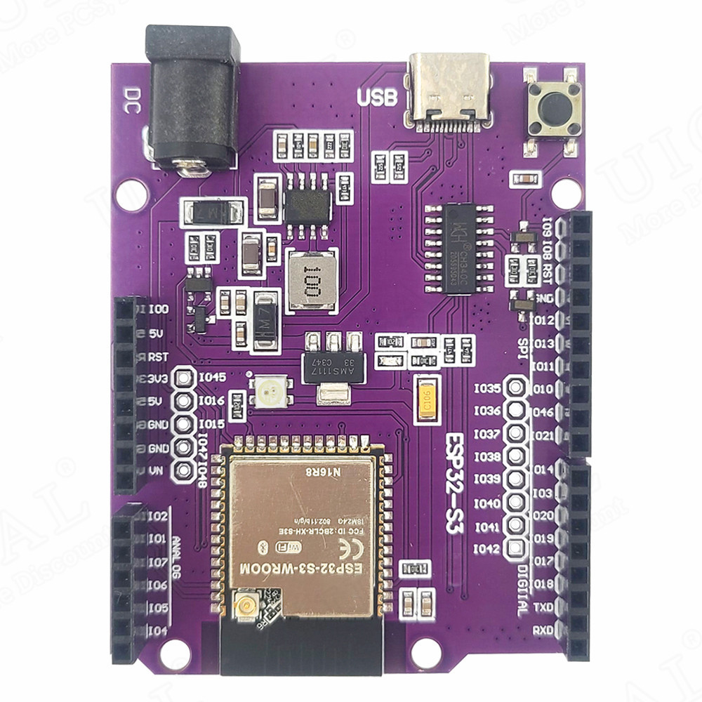 Jual Cmt Ofic Esp32 S3 Wroom Development Expansion Board For Python Ide With Esp32 S3 N16r8 Ipex