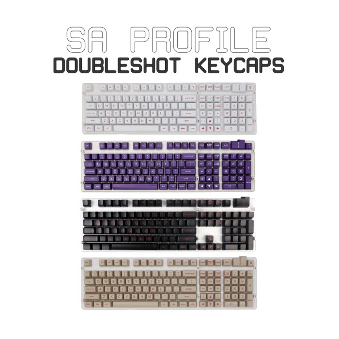 Jual Sa Profile Keycaps Abs Double Shot Mechanical Keyboard | Shopee ...