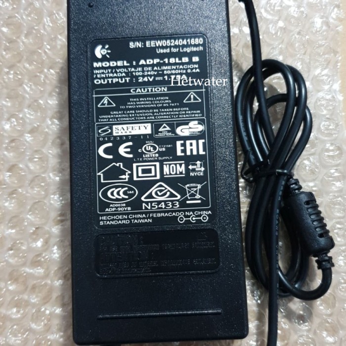 Jual New Charger Adaptor Logitech Driving Force G25 G27 G29 G920 G940 ...