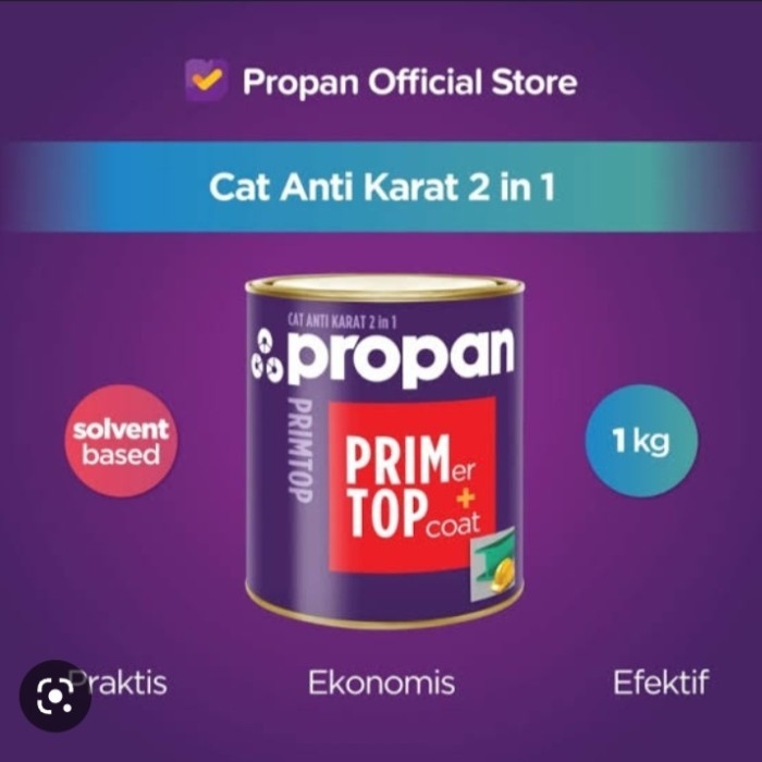 Jual CAT BESI ANTI KARAT 2 IN 1 PROPAN PRIMTOP 88 - 1 KG PROSEST GREEN ...