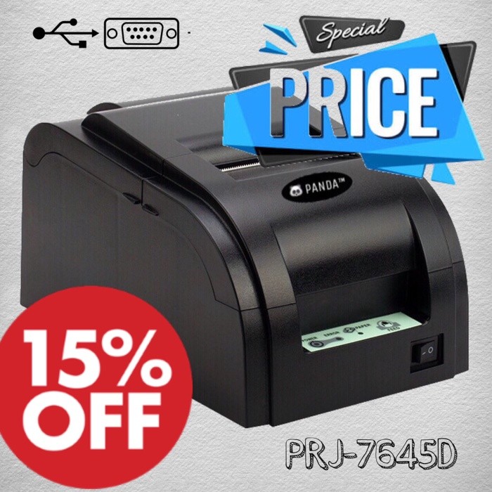 Jual Printer Kasir Dotmatrix 76mm PANDA PRJ-7645D (USB+Serial) | Shopee ...