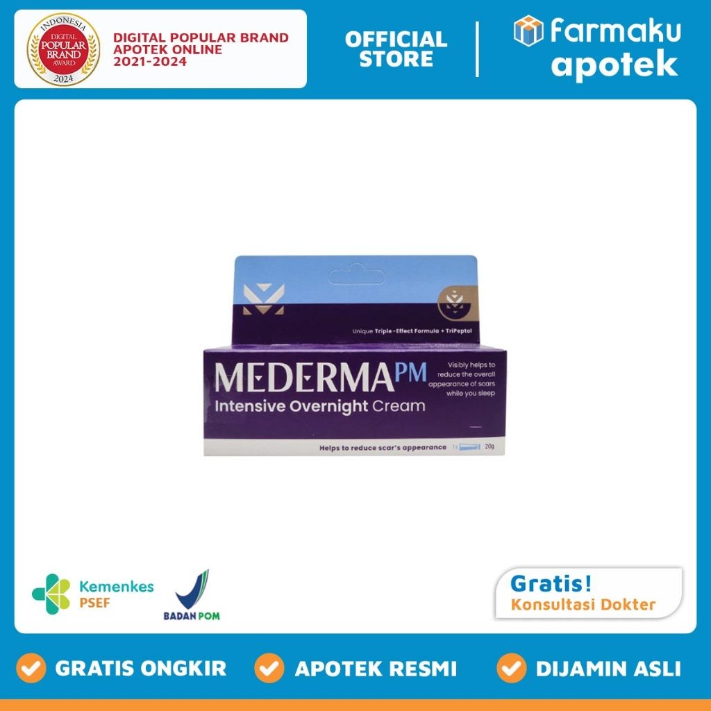 Jual Mederma PM Intensive Overnight Cream 20 gr - KGS | Shopee Indonesia