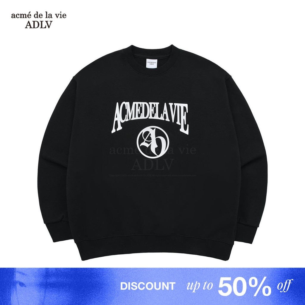 Jual [ADLV] Ae Logo Symbol Sweatshirt Black - Sweater Oversized Fit ...