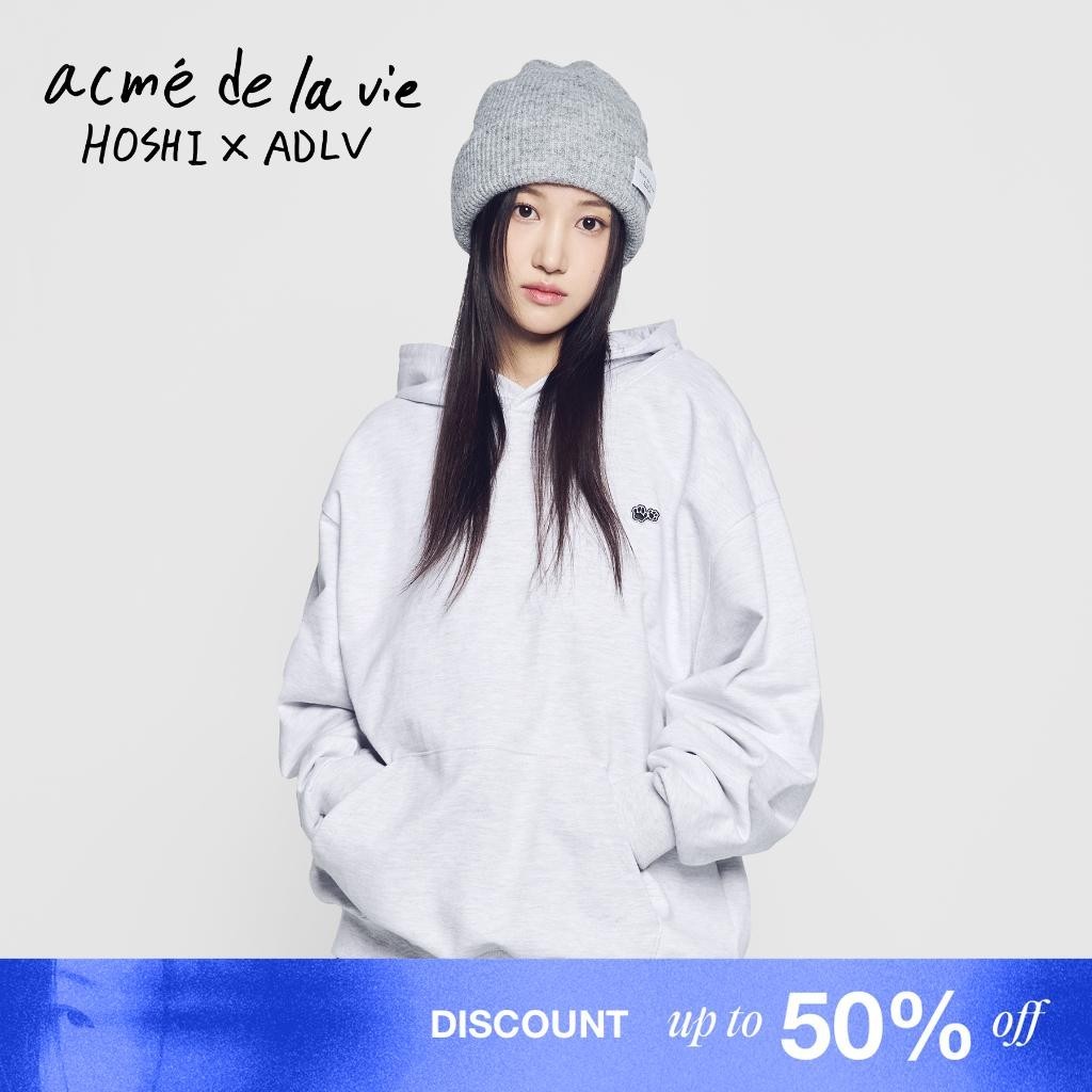 Jual [ADLV] Hoshi X Adlv Wappen Hoodie Melange - Hoodie Oversized-Fit ...