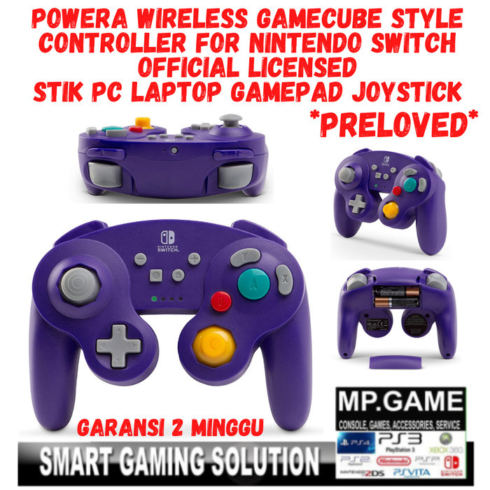 Jual PowerA Wireless GameCube Style Controller Switch PC Laptop Gamepad ...