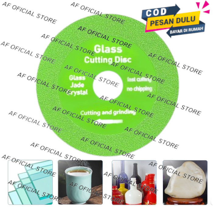 Jual Mata Gerinda Potong Botol Kaca 100mm Glass Cutting Mata Grinda 4 ...