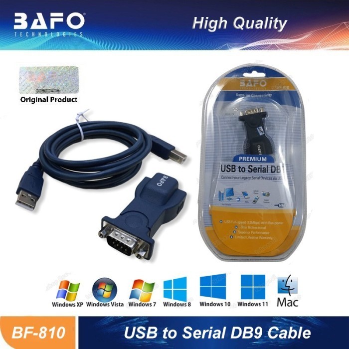 Jual HARGA DISC - Kabel USB to Serial DB9 RS-232 BAFO BF-810 Premium ...