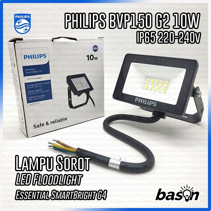Jual PHILIPS BVP150 G2 10W 220V SWB LED Flood Light - Lampu Sorot IP65 | Shopee Indonesia