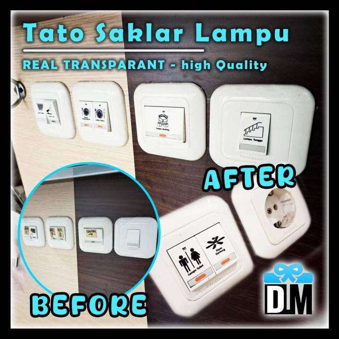 Jual hanya disini] Sticker Stiker Saklar Icon Symbol Simbol Tato Tattoo ...