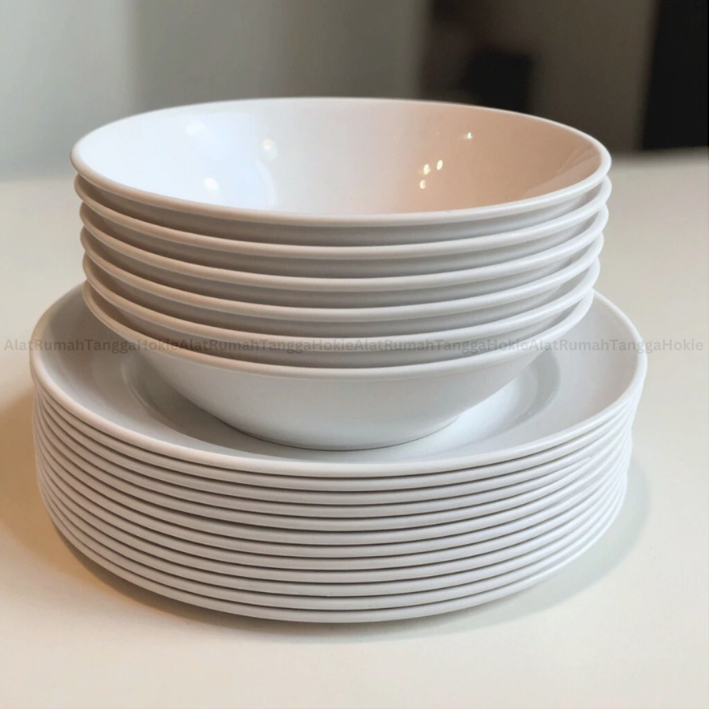 Jual Discount Promo 12 Pcs Piring Mangkok Semi Melamin Melamine Mie ...