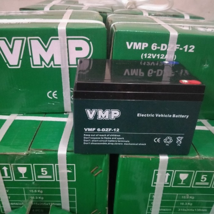 Jual AKI SELIS VMP 12V 12AH AKI SEPEDA LISTRIK AKI PANEL SURYA AKI ...