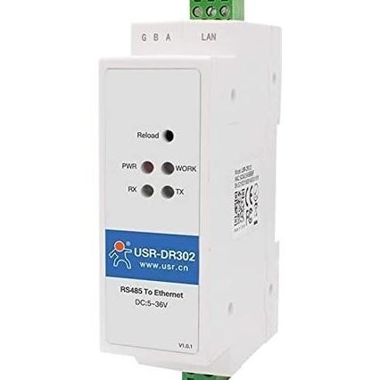 Jual TERMURAH - DIN RAIL RS485 to Ethernet converter ModBus Gateway USR-DR302 | Shopee Indonesia