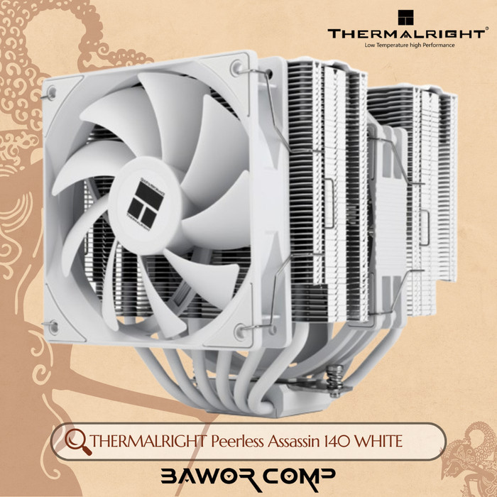 Jual THERMALRIGHT Peerless Assassin 140 WHITE Dual Tower 6 Heatpipe CPU ...