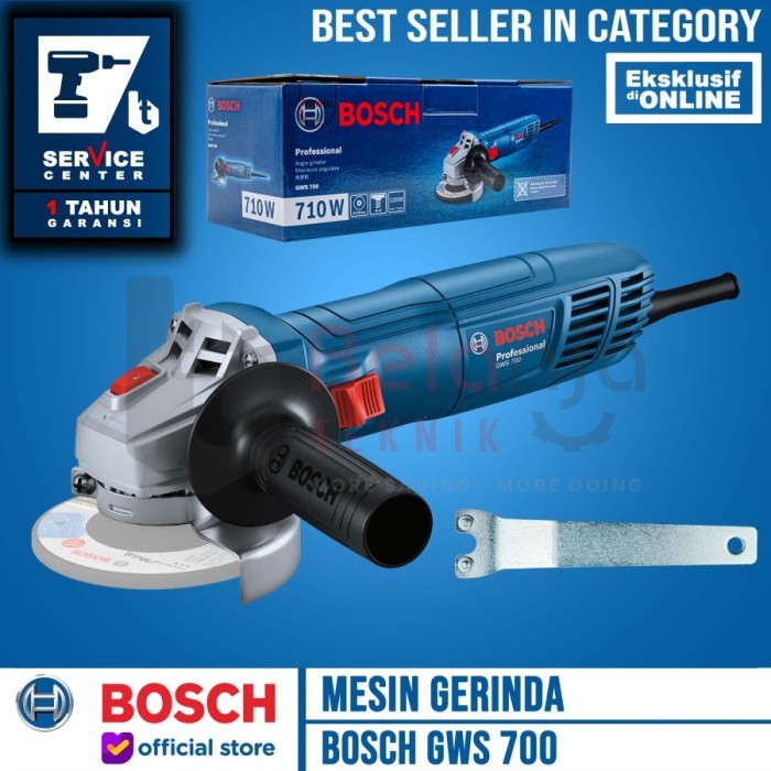 Jual Bosch Gws 700 Mesin Gerinda Listrik 4 Inch Gws700 Angle Grinder 10 ...
