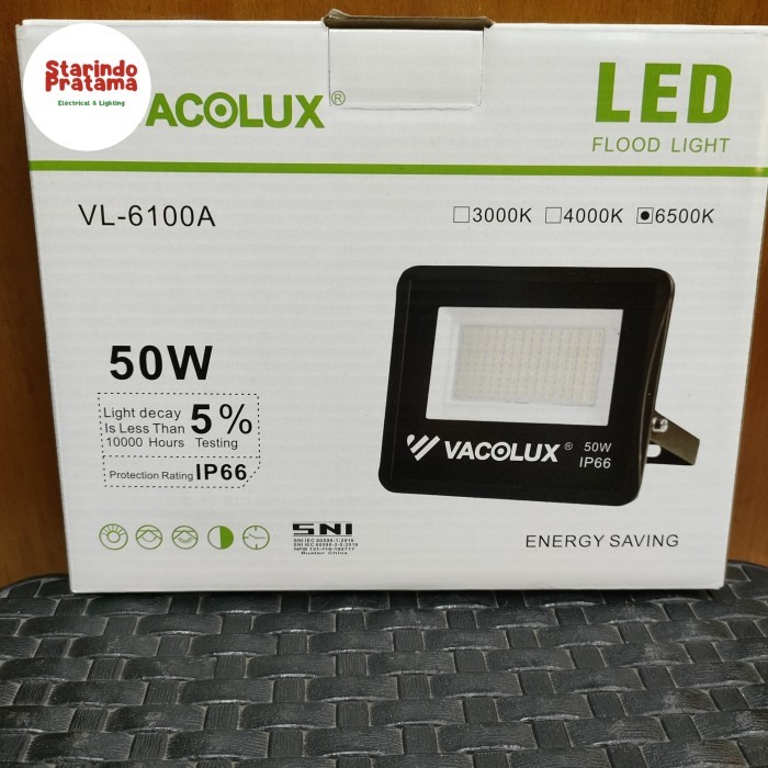 Jual VACOLUX LAMPU SOROT LED 50W 100W 20W / LAMPU TEMBAK LED 50 WATT | Shopee Indonesia