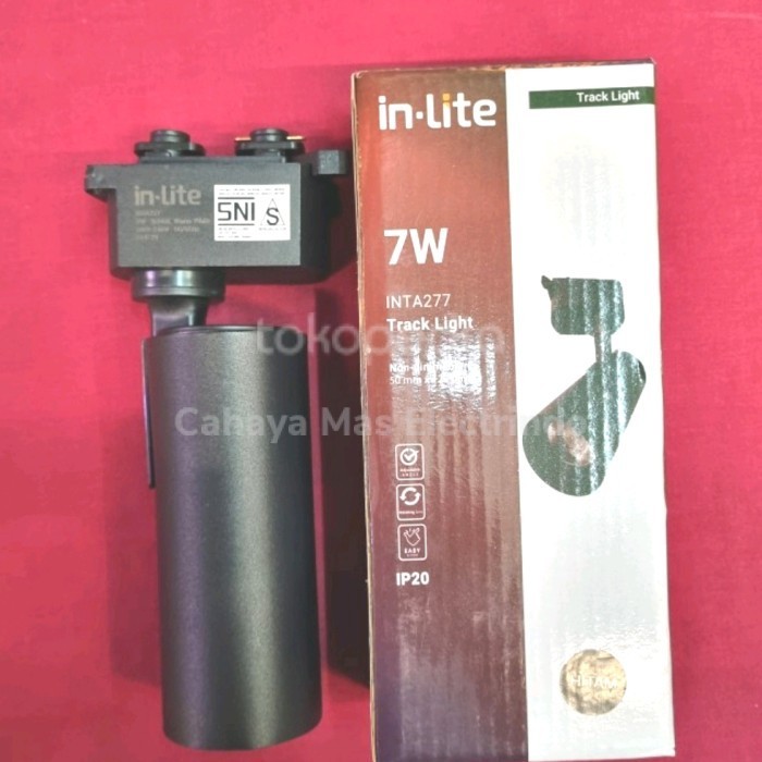 Jual INLITE KAP LAMPU SOROT TRACK LIGHT RELL SPOT LED INTA277 7W 7 WATT ...