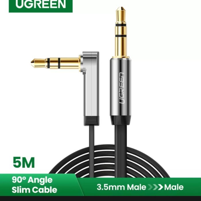 Jual Ugreen Kabel Audio 3.5Mm Male To Cowok Aux Jack Speaker Smartphone 5M | Shopee Indonesia