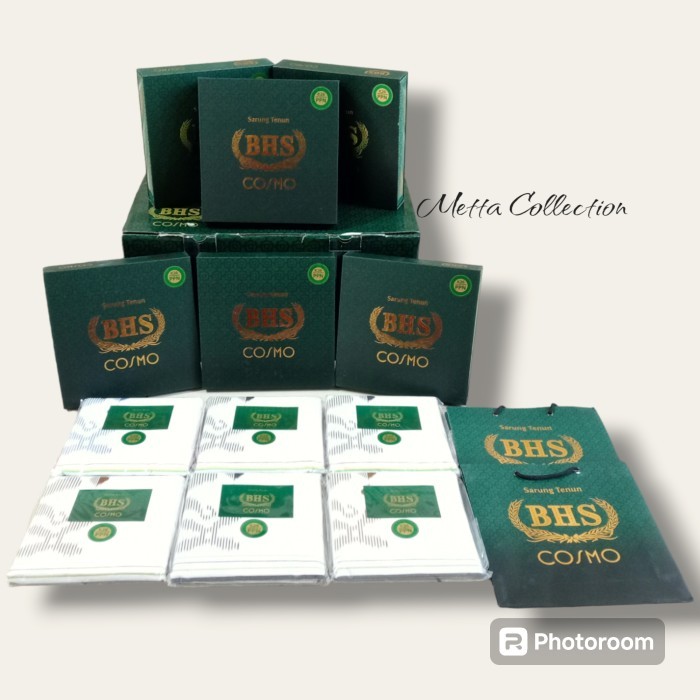 Jual SARUNG BHS COSMO GOLD PUTIH POLOS | Shopee Indonesia