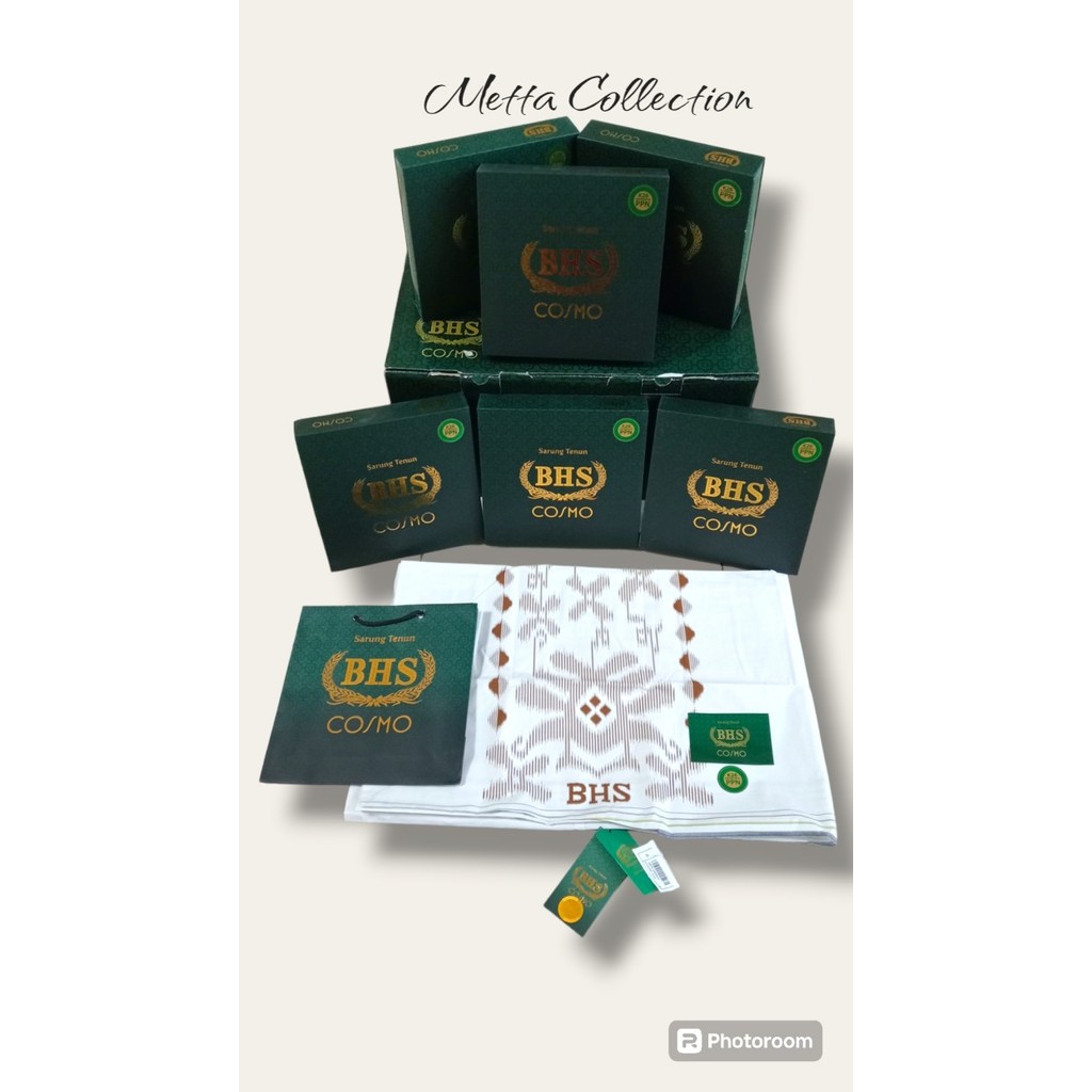 Jual SARUNG BHS COSMO GOLD PUTIH POLOS | Shopee Indonesia