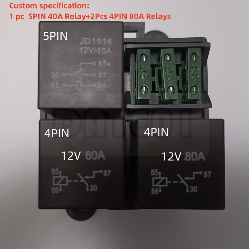 Jual BEAST Car Relay 3-Way Fuse Box Terminal Link 12V 24V Relay Spot ...