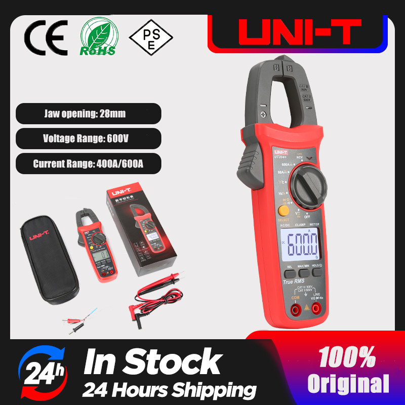 Jual HONYA UNI-T UT204+ UT202A+ Digital Clamp Meter AC DC Voltage Meter 600A Current clamp ...