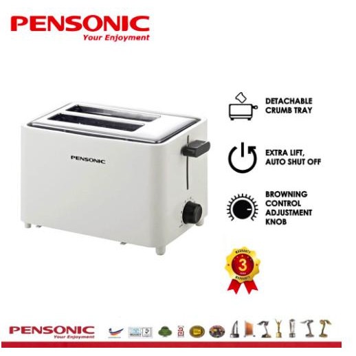 Jual [ PENSONIC ] TOASTER / MESIN PEMANGGANG ROTI LISTRIK DOUBLE EJECT ...