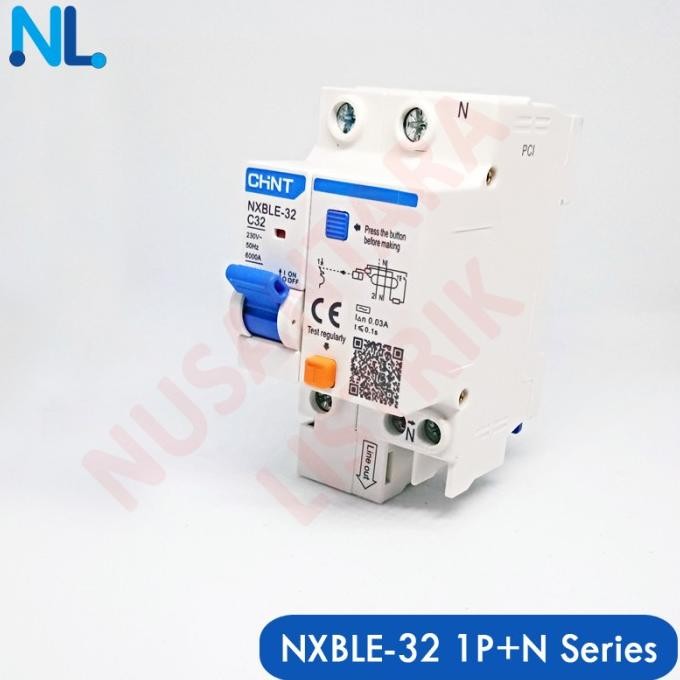 Jual BEBAS ONGKIR - RCBO CHINT Type NXBLE - 63 1P + N 6kA 30mA | Shopee Indonesia