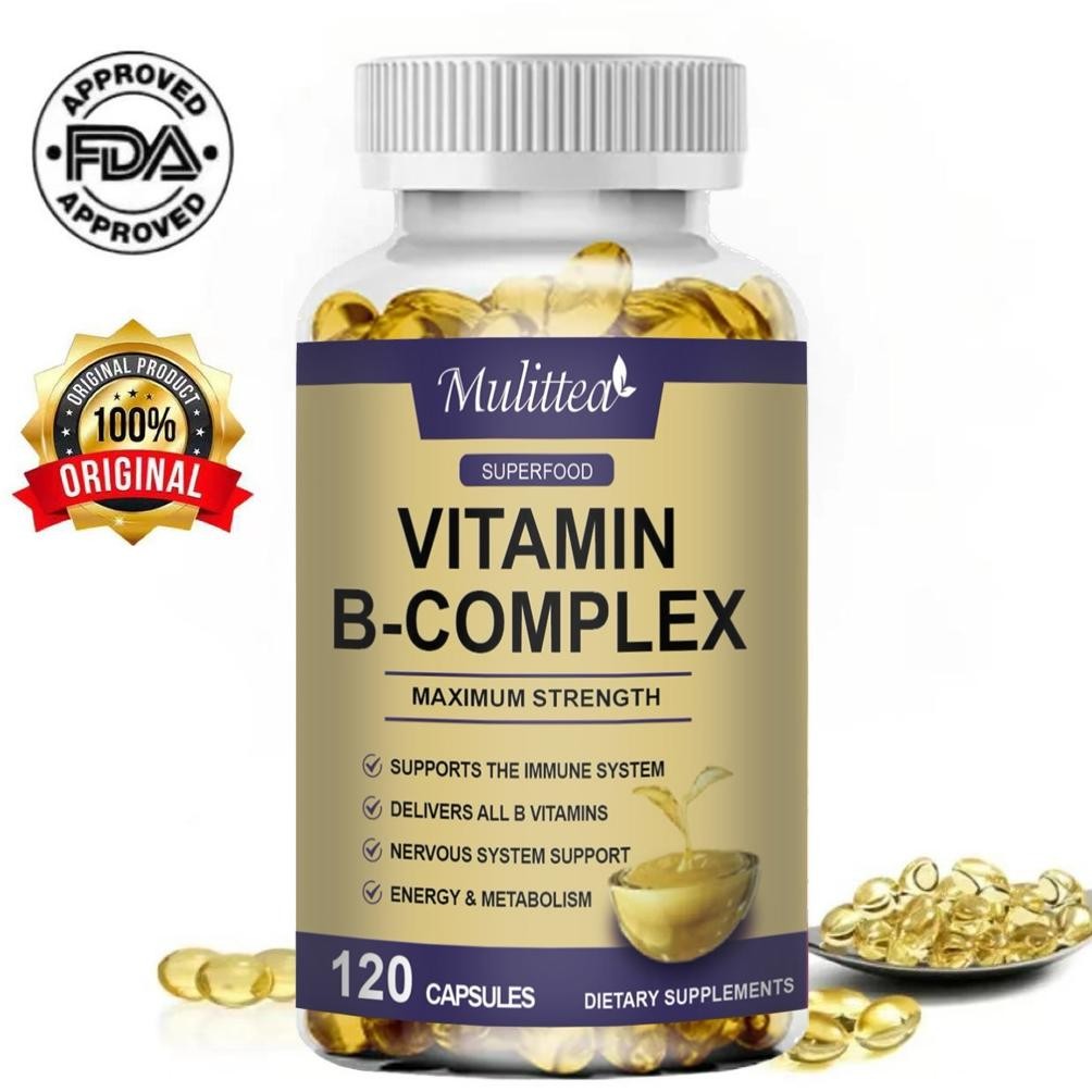 Jual Vitamin B Complex Capsule (B12, B1, B2, B3, B5, B6, B7, B9, Folic ...