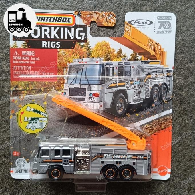 Jual Matchbox Working Rigs - Pierce Quantum Aerial Ladder Truck ...