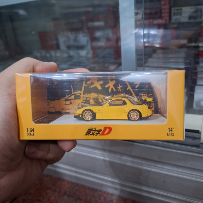 Jual Time Micro Skala 64 Mazda RX7 Yellow Initial D Edition | Shopee ...