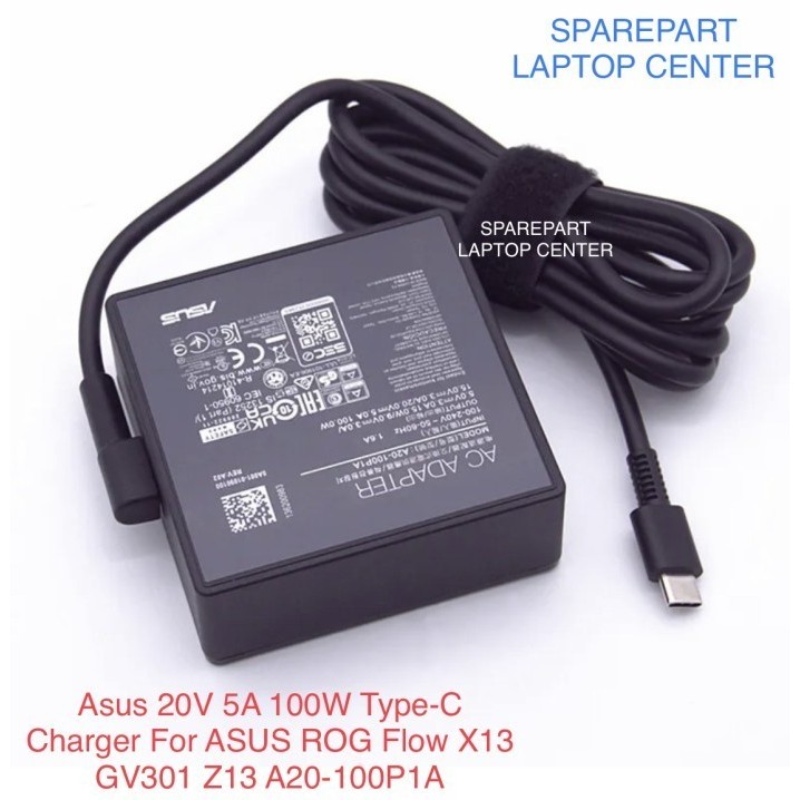 Jual Adapter Laptop Charger 100W 20V 5A for Asus ROG Flow Z13 X13 ...