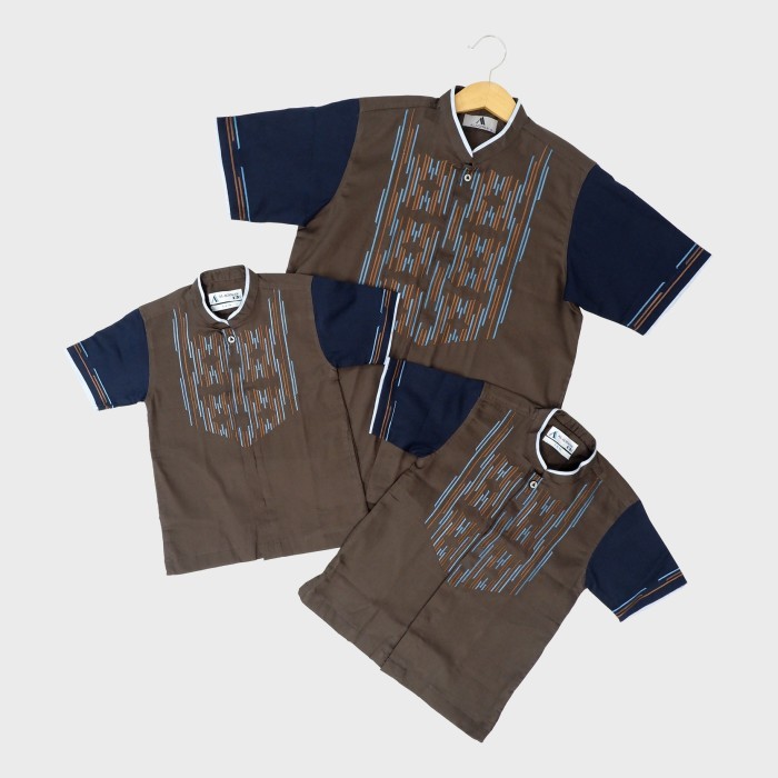 Jual AL-ACHWAN FAZZ DARK BROWN BAJU KOKO COUPLE AYAH & ANAK ALACHWAN ...