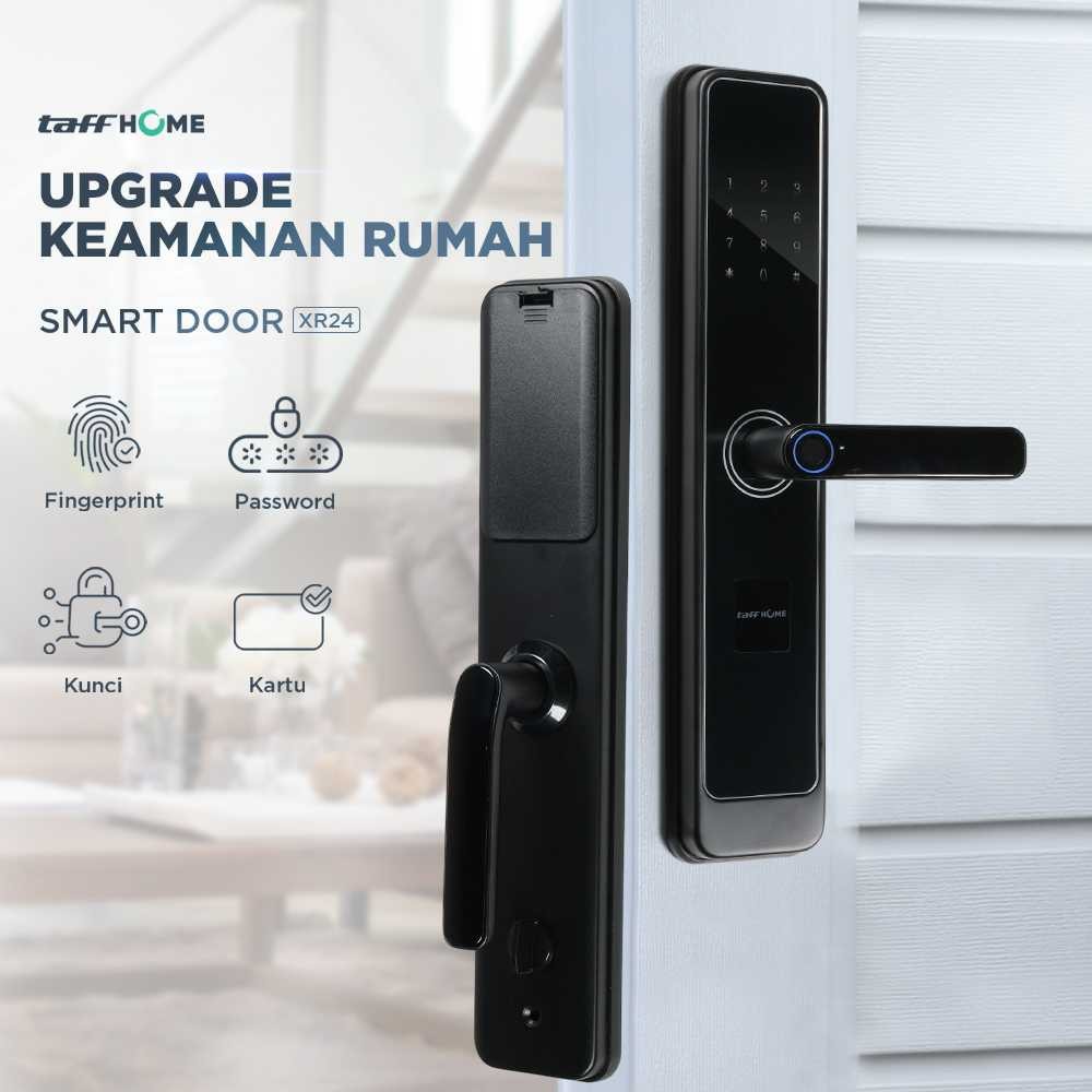 Jual Smart Door Lock Fingerprint Password Card RFID Alarm XR24 | Shopee Indonesia