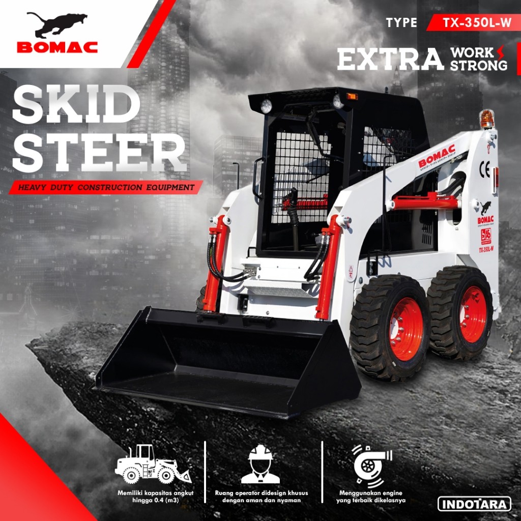 Jual Bomac Skid Steer Loader TX-350L-W | Shopee Indonesia