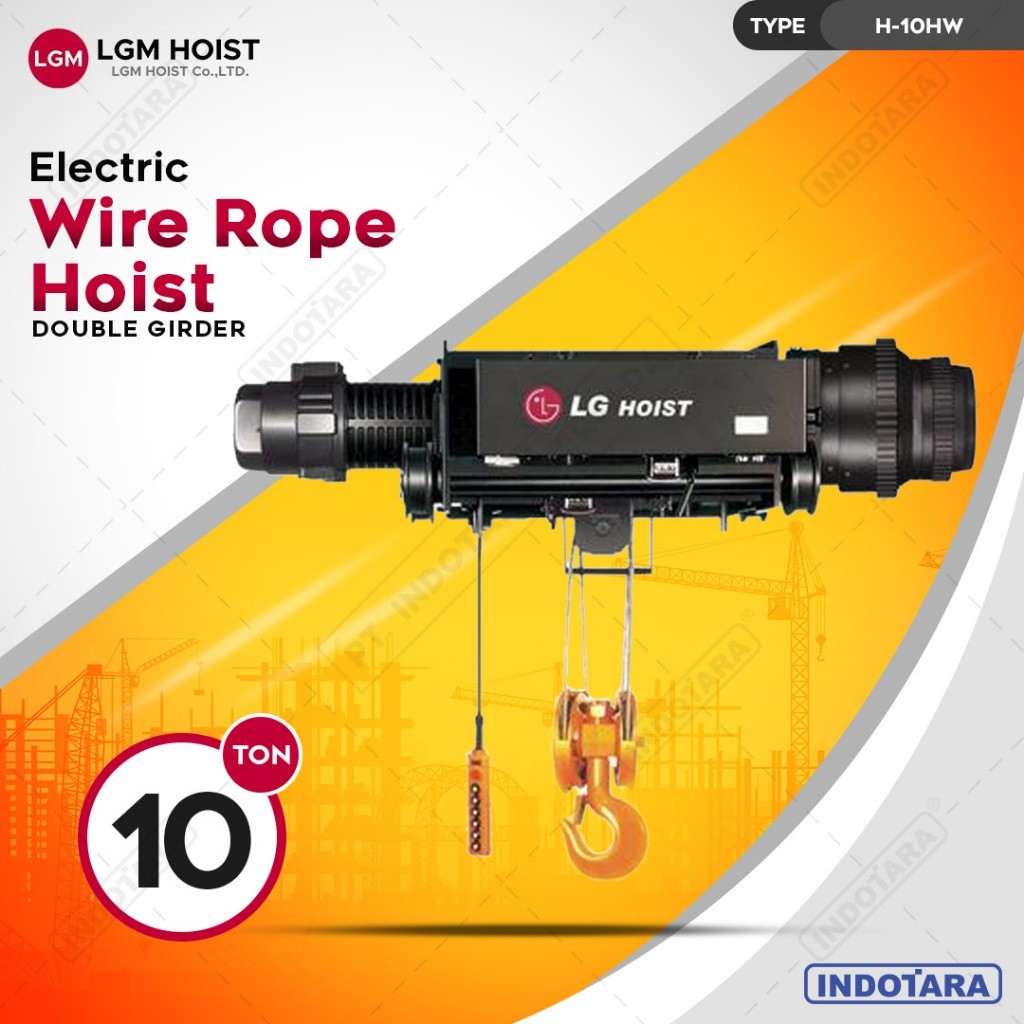 Jual Wire Rope Hoist LGM 10 Ton Double Girder H-10HW | Shopee Indonesia